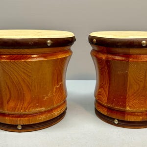 Vintage Drums, Bongo Drums, Bongo, Vintage Bongo Drums, Wood Bongo ...
