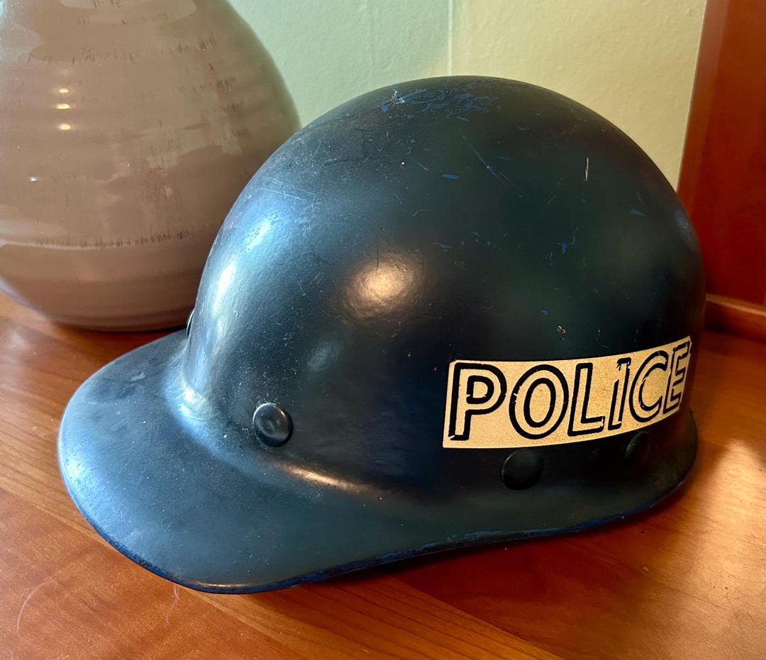 Police Helmet, Policeman's Helmet, Safety Helmet, Vintage Police Helmet ...