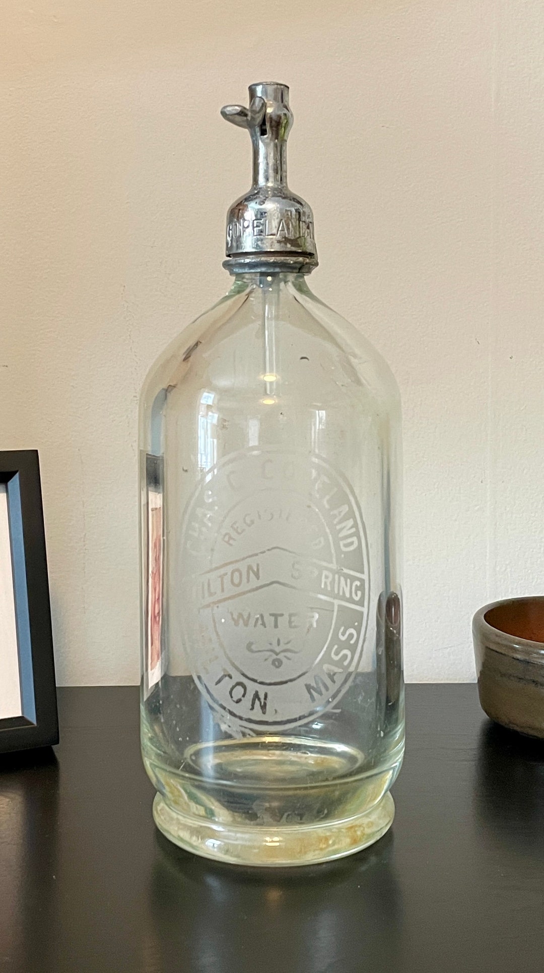 Seltzer Bottle, Vintage Siphon Bottle, Seltzer Bottle, Siphon Bottle ...