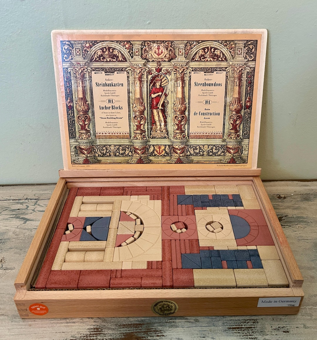 Anker Steinbaukasten, Anker Steenbouwdoos Stone Building Box, 10A ...