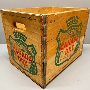 Canada Dry Crate, Canada Dry, Canada, Wood Crate, Wooden Crate ...
