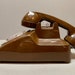 Vintage Brown Telephone, Brown Rotary Dial Telephone, Vintage Phone ...