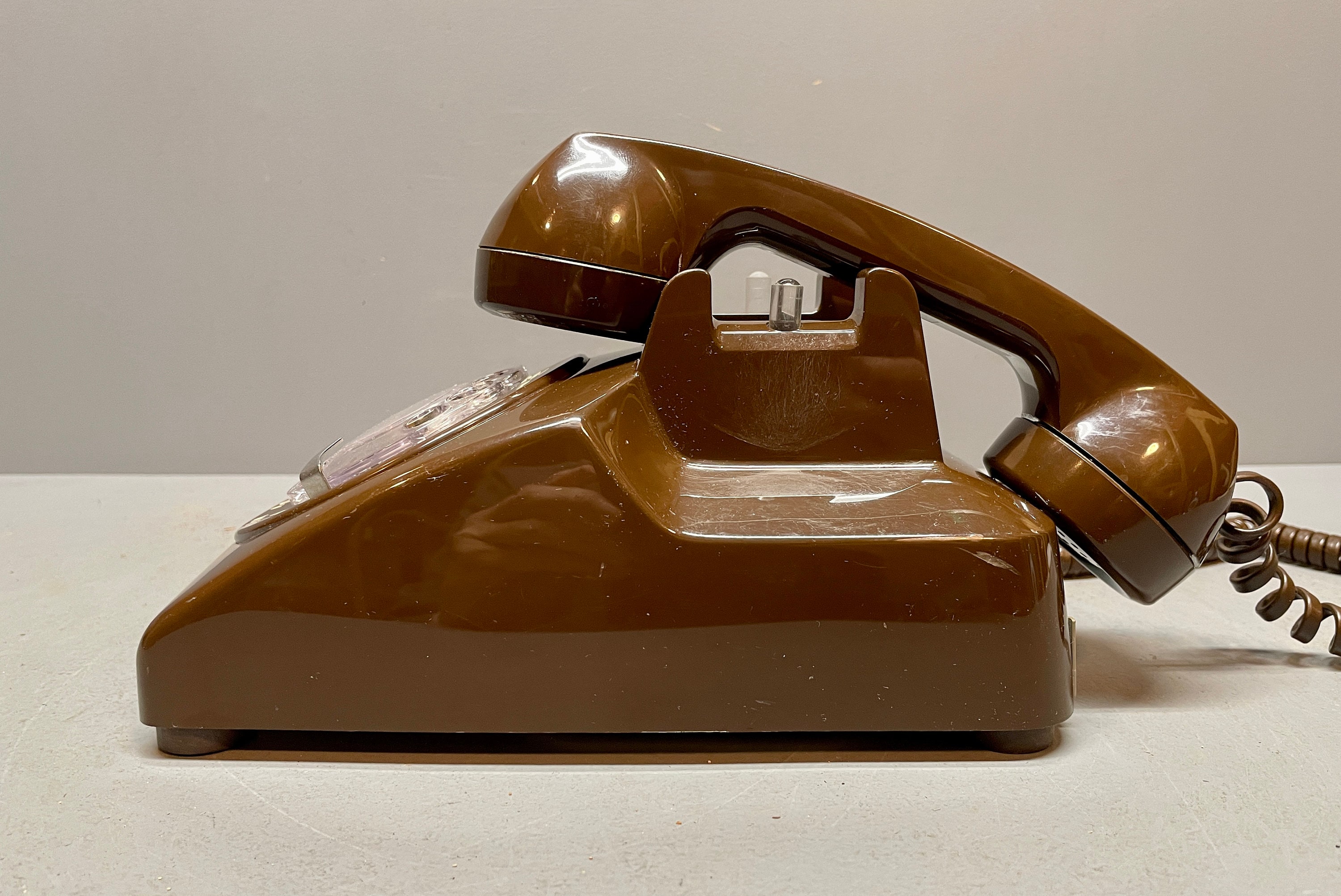 Vintage Brown Telephone Brown Rotary Dial Telephone Vintage - Etsy