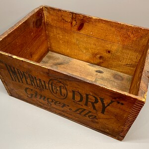 Imperial Dry Ginger Ale, Vintage Imperial Dry Ginger Ale Crate ...