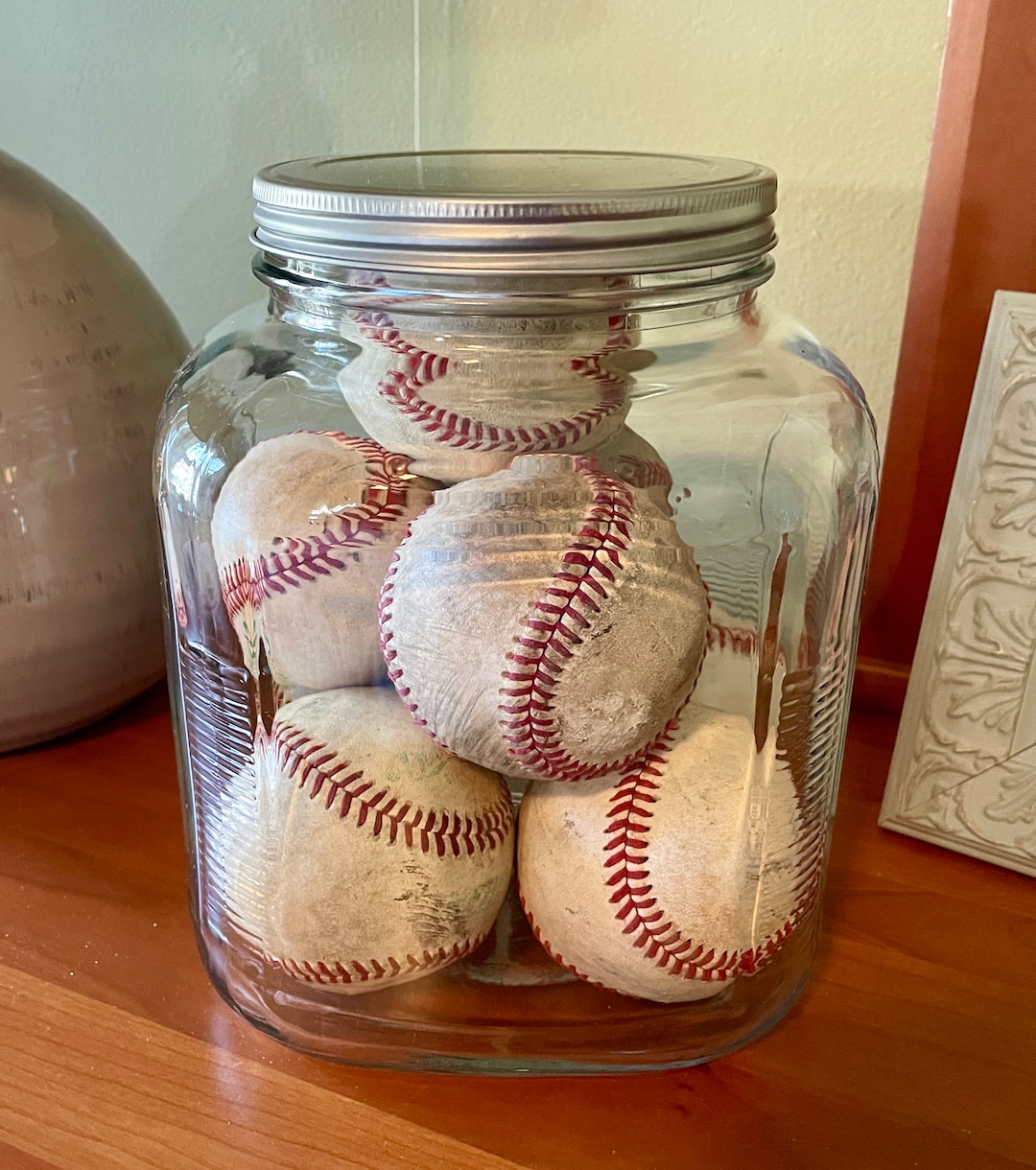 Vintage Baseballs, Jar of Baseballs, Baseballs, Vintage Sports, Boys ...