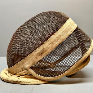Vintage Fencing Helmet, Fencing Helmet, Fencing Mask, White Fencing ...