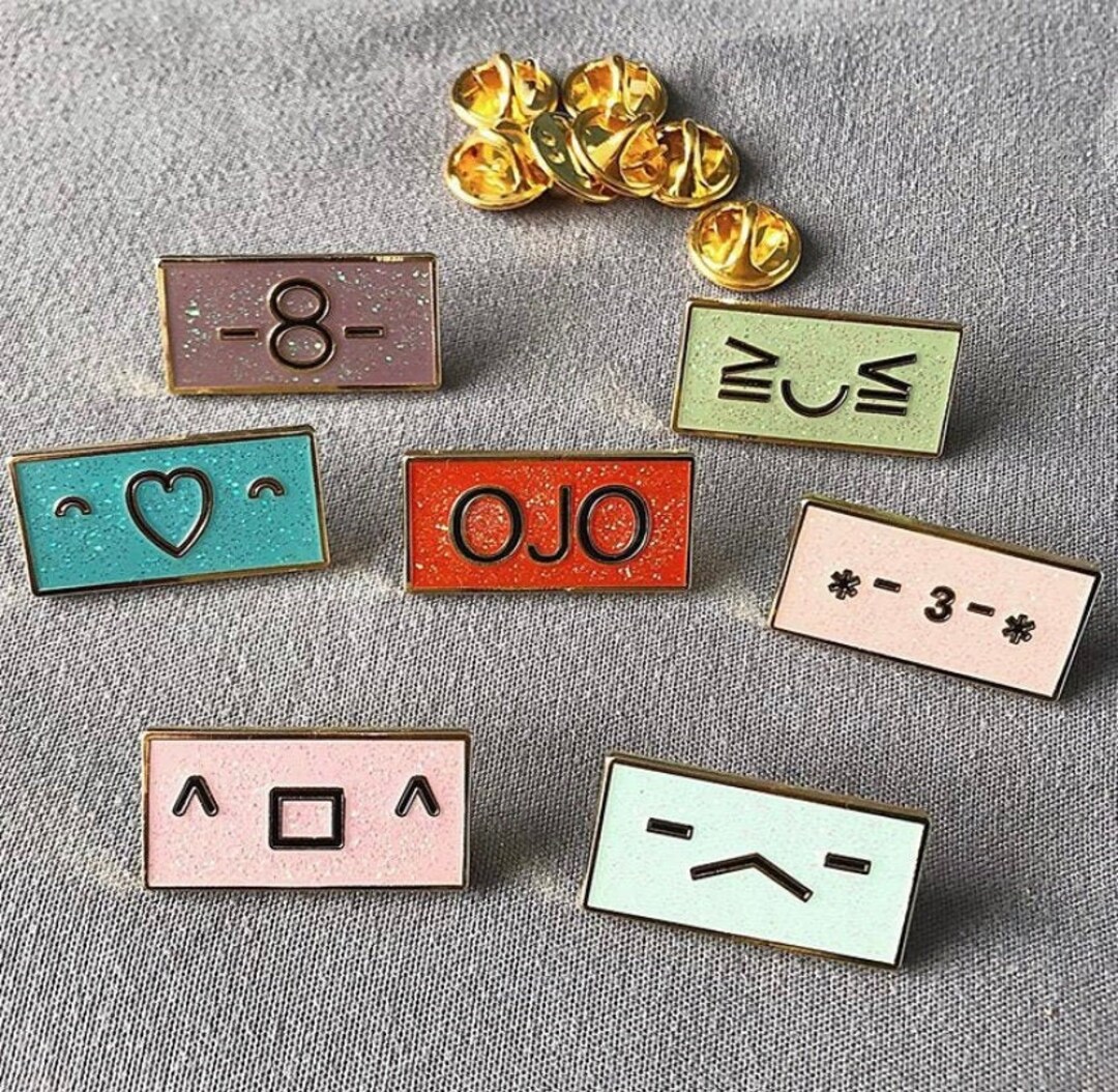 BTS Emoticon Enamel Pin Set - Etsy