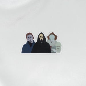 Horror Movie Character Stickers - Etsy