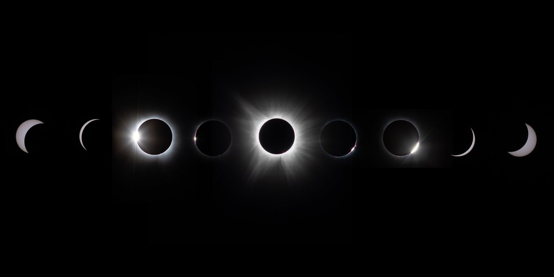 Total Solar Eclipse Composite Photo Print - Etsy