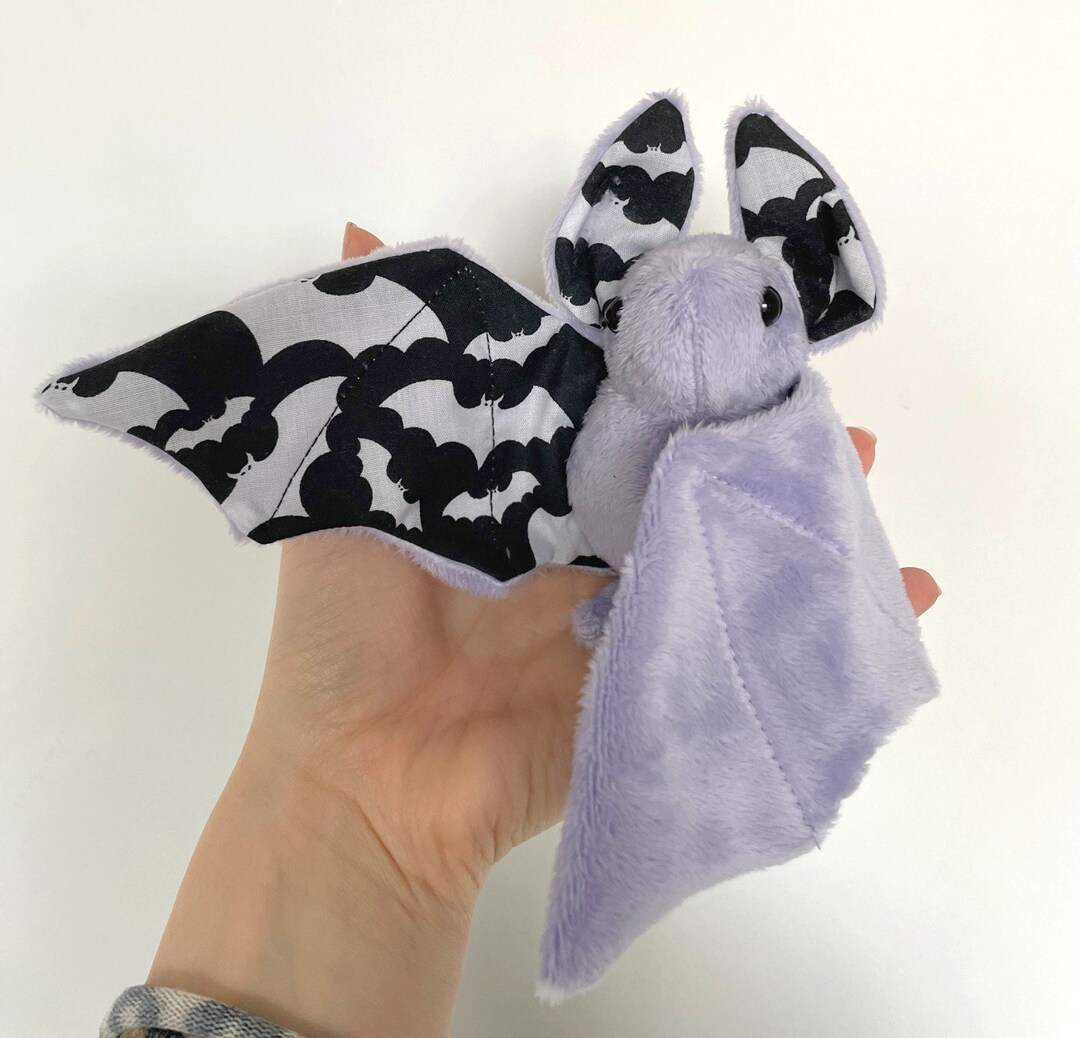 Bat Plushie Purple Bat Plush Halloween Bat Plushie - Etsy