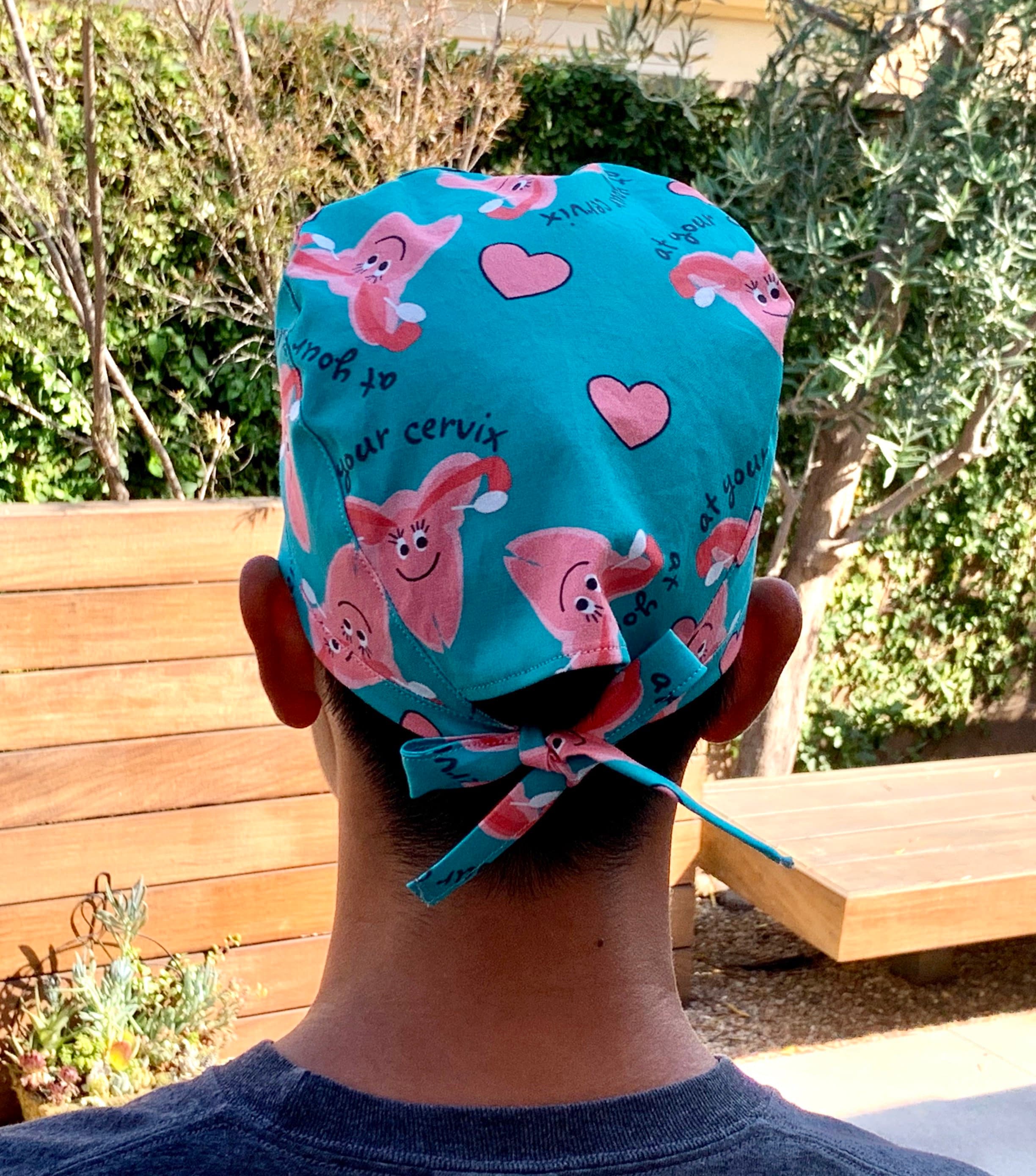 BOBA LOVE Scrub Cap Bubble Tea Tie Scrub Cap Boba Scrub - Etsy