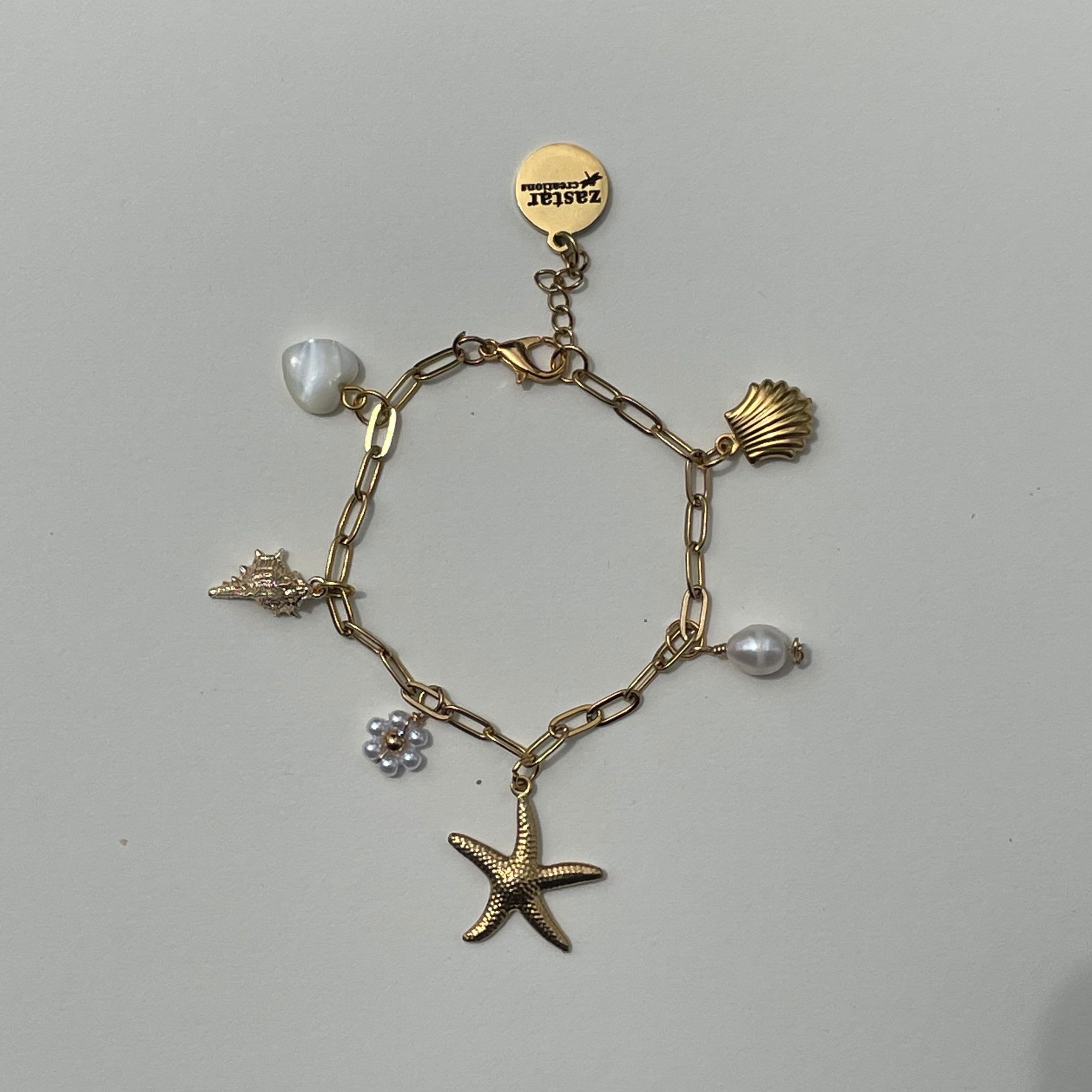 Coastal Girl Charm Bracelet- Water Resistent Jewlery, Stainless Steel ...