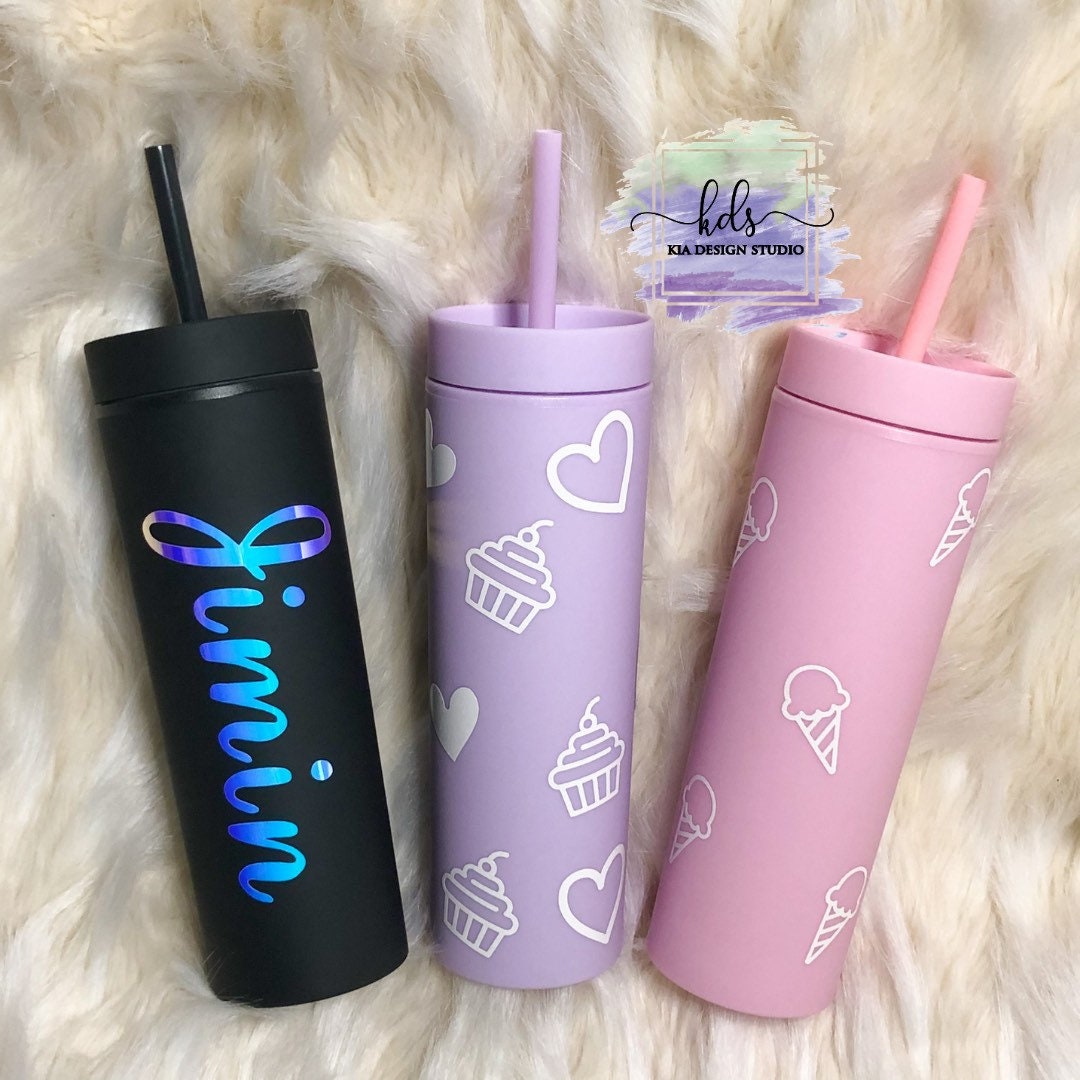 Personalized BTS Tumbler Reusable BTS Water Bottle | Etsy