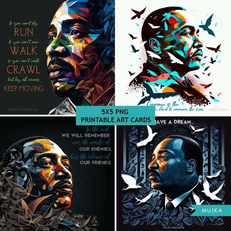 Martin Luther King Jr Clip Art - Etsy