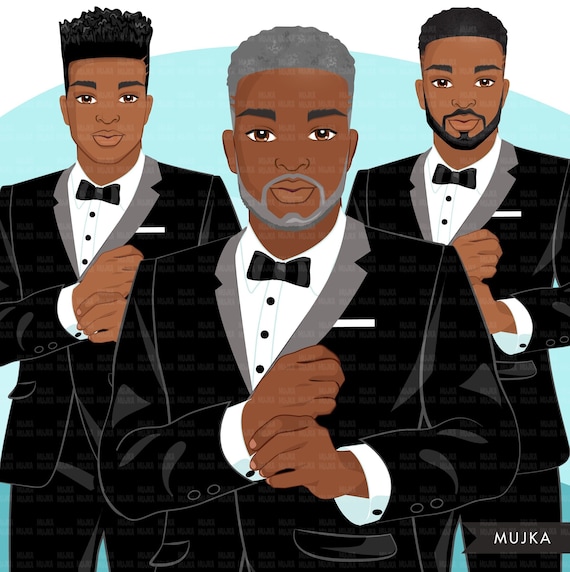 Men Clipart Bundle Black Man Png Male Clipart Latino Man - Etsy