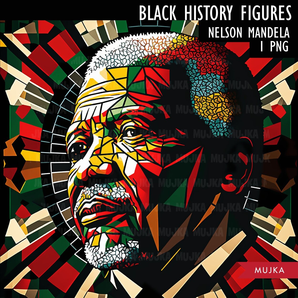 Black History PNG, Nelson Mandela Poster, Black History Cards ...