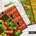 Kwanzaa Digital Papers, Juneteenth Backgrounds, Black History Patterns ...