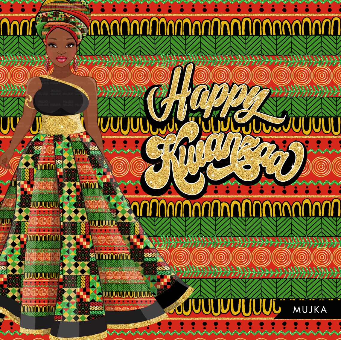 Kwanzaa Png Black Woman Png Kwanzaa Digital Papers - Etsy Canada