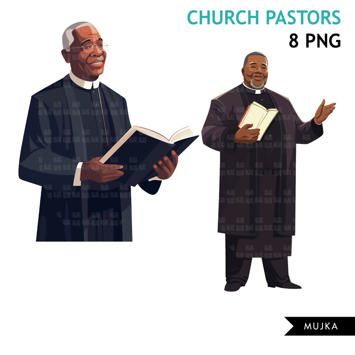 Pastor PNG, Preacher Clipart, Bible Reading, Senior Religious Black Man ...