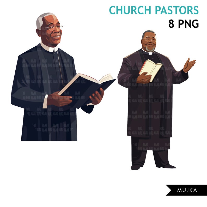 Pastor PNG, Preacher Clipart, Bible Reading, Senior Religious Black Man ...