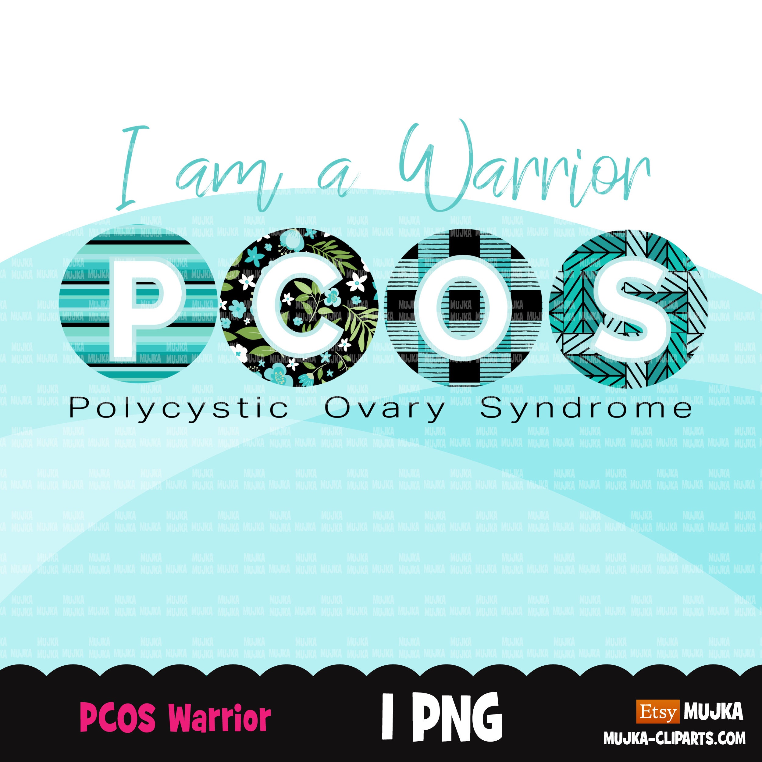 PCOS Awareness Png PCOS Warrior Png Pcos Clipart Pcos | Etsy