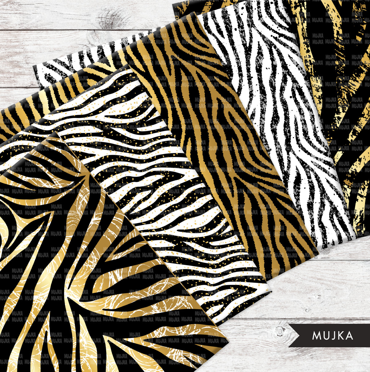 Zebra Digital Papers, Zebra Seamless Pattern, Sublimation Designs ...