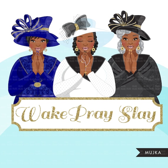 Black Christian Women Clip Art