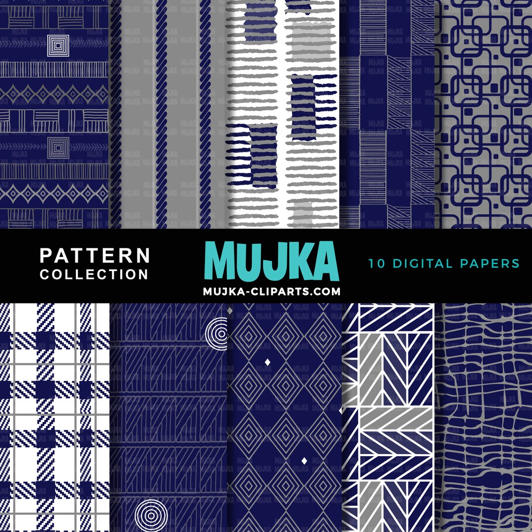 Masculine Digital Papers, Men's Digital Patterns, Seamless Scrapbook ...