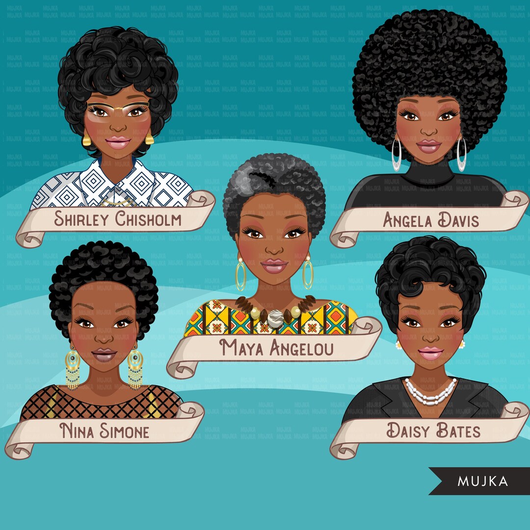 Black History Clipart, Black Woman, Social Justice, Rosa Parks, Harriet ...