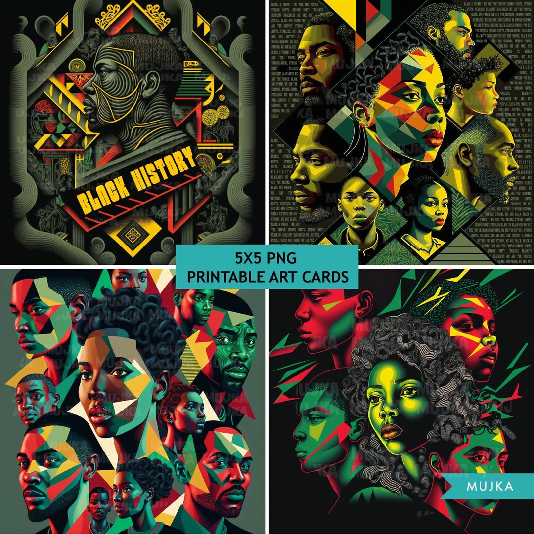Black History PNG, Black History Month Posters, Black History Cards ...