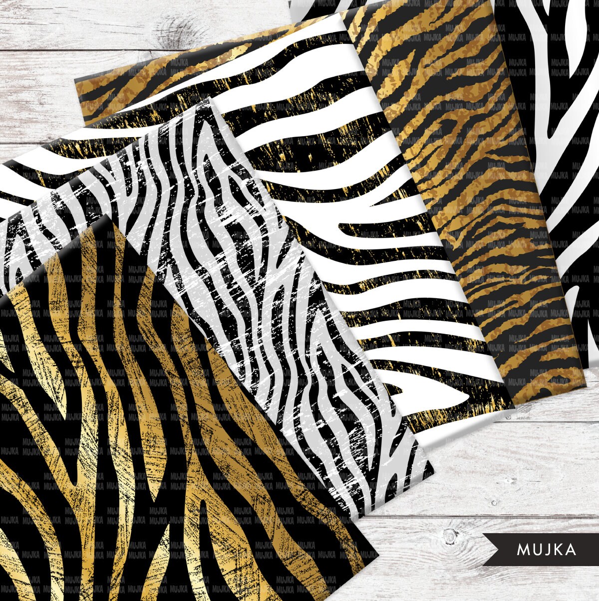 Zebra Digital Papers, Zebra Seamless Pattern, Sublimation Designs ...