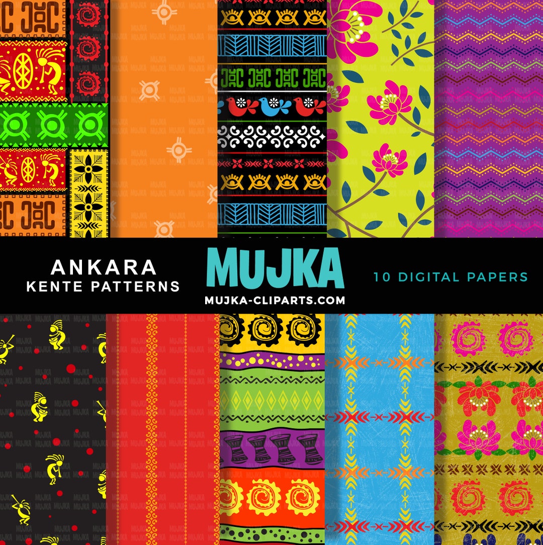 African Digital Papers, African Patterns, Juneteenth Digital Patterns ...