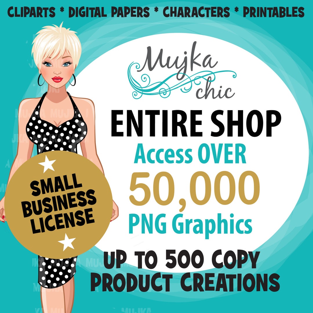 Entire Shop Access, Whole Shop Bundle, Commercial License Included ...