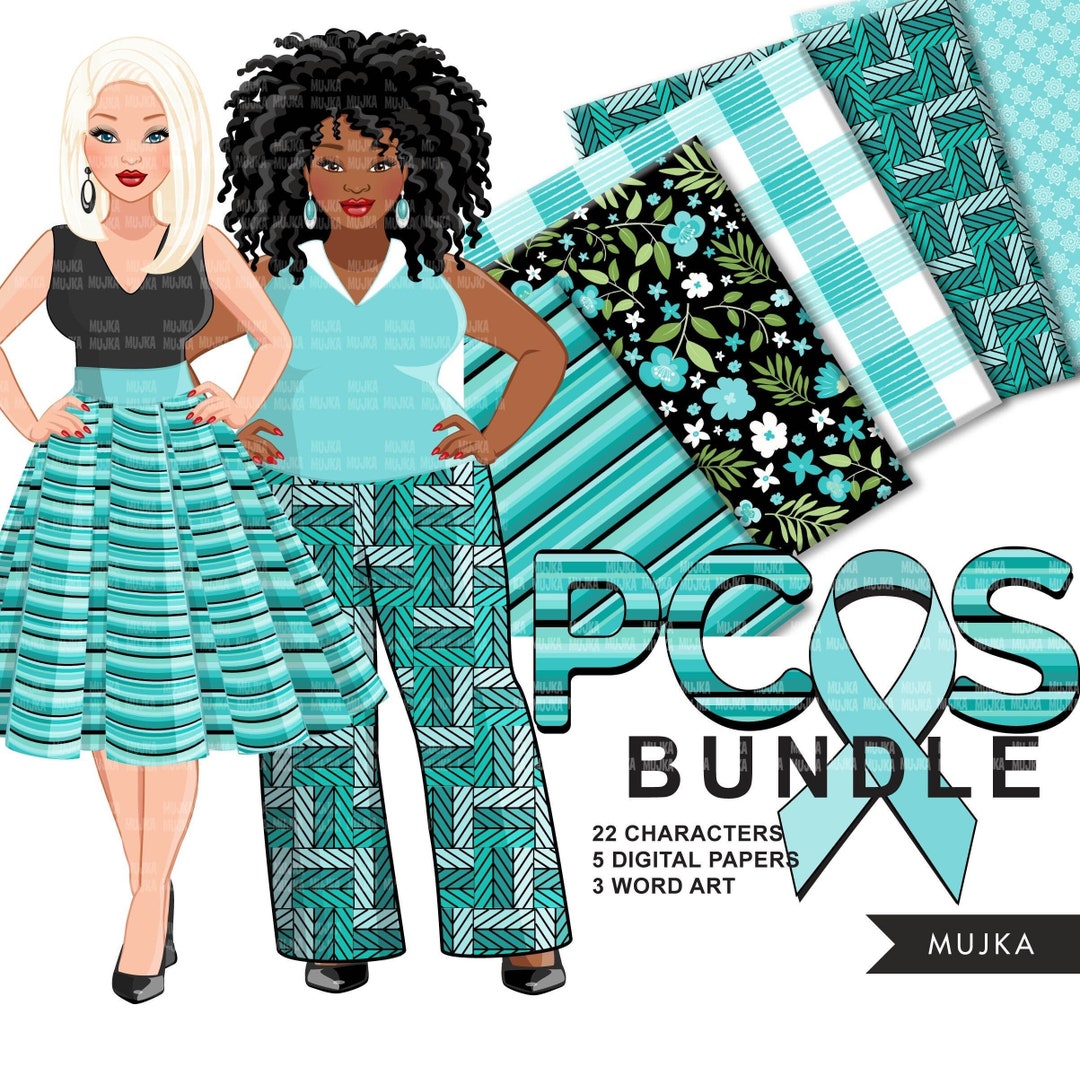 PCOS Awareness Png, PCOS Warrior BUNDLE, Pcos Clipart, Pcos Sublimation ...