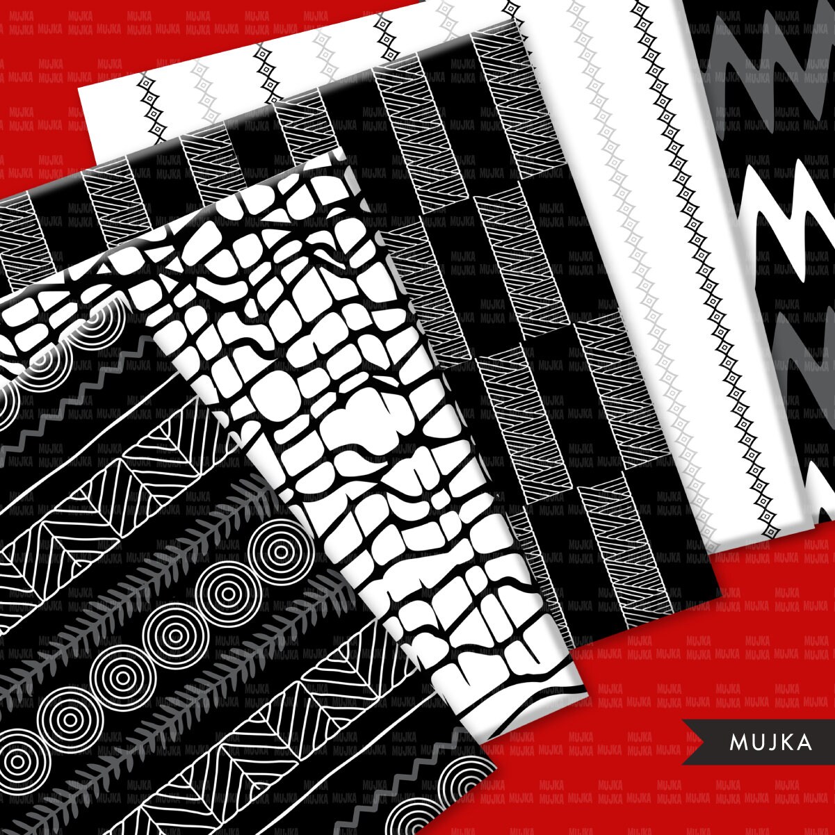 Masculine Digital Papers, Men's Digital Patterns, Seamless Scrapbook ...