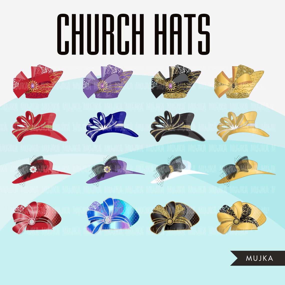 Church Hats Png, Church Lady Hats Clipart, Church Ladies, Church ...