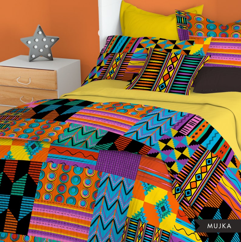 African Digital Papers, African Patterns, Ankara Kente Wax Patterns ...