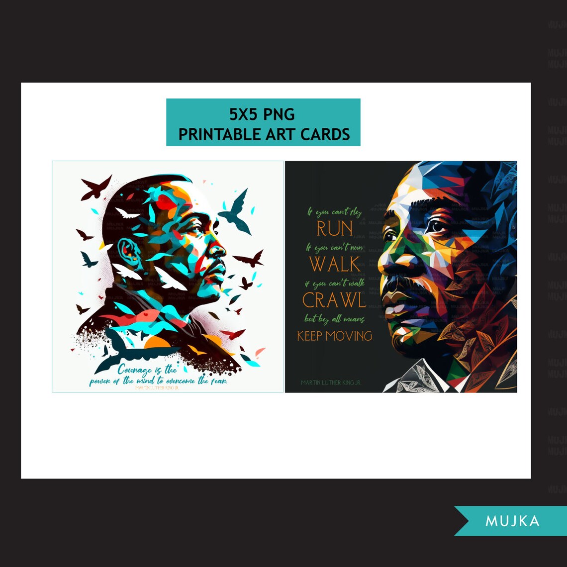 Black History PNG MLK Png MLK Art Black History Card Black - Etsy