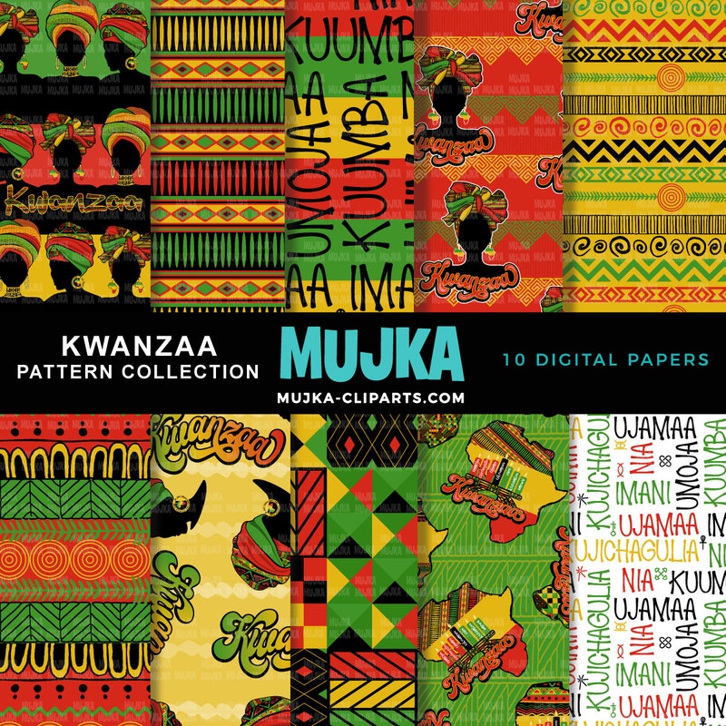 Kwanza Digital Papers - Etsy