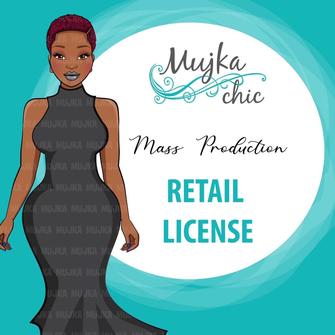 Retail License for MUJKA CHIC Digital Download Cliparts, Craft and ...