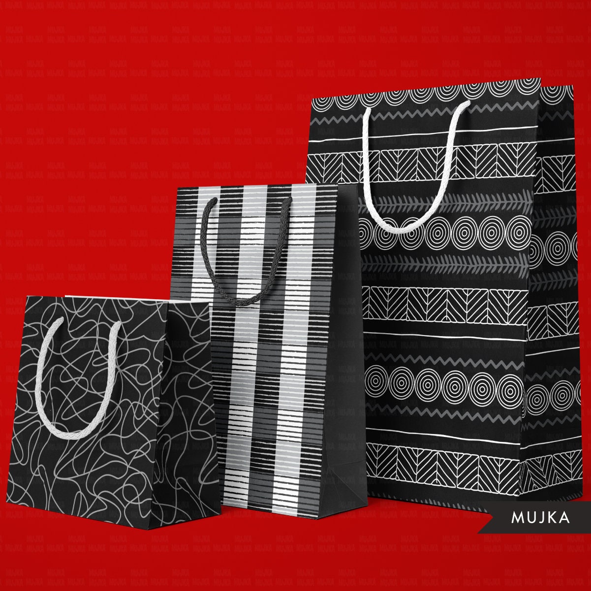 Masculine Digital Papers, Men's Digital Patterns, Seamless Scrapbook ...