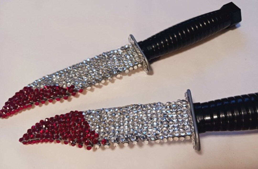 Rhinestone Prop Knife - Etsy