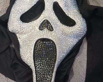 Bling Scream Mask Ghost Face Halloween Crystal Unique Cosplay - Etsy