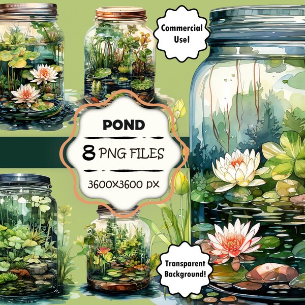 Pond Clipart - Etsy