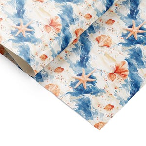 Ocean Watercolor Ocean Digital Paper Ocean Printable Paper Colorful ...