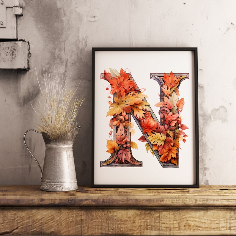 Autumn Alphabet Clip Art Autumn Lettering Autumn Letters PNG Autumn ...