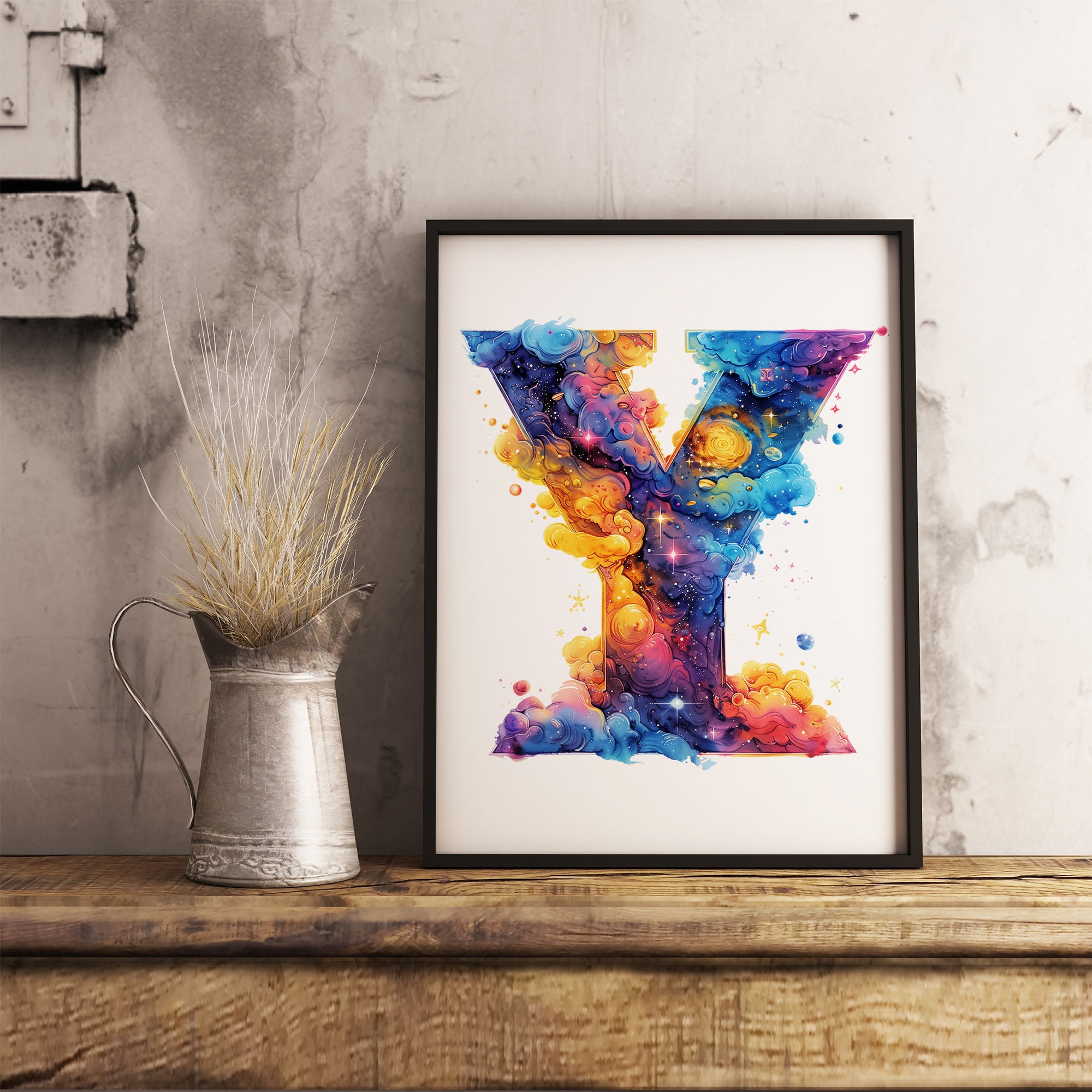 Rainbow Galaxy Alphabet Clipart Galaxy Lettering PNG Galaxy Letters PNG ...