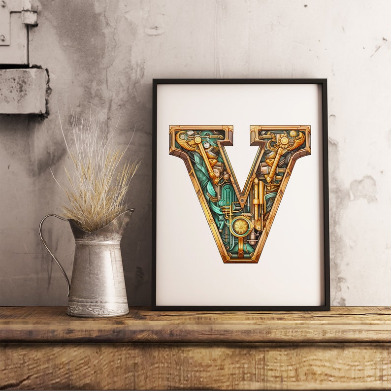 Steampunk Alphabet Clip Art Steampunk Lettering Steampunk Letters ...