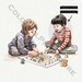 Watercolor Kids Playing Illustration Cartoon Kids Activities PNG ...