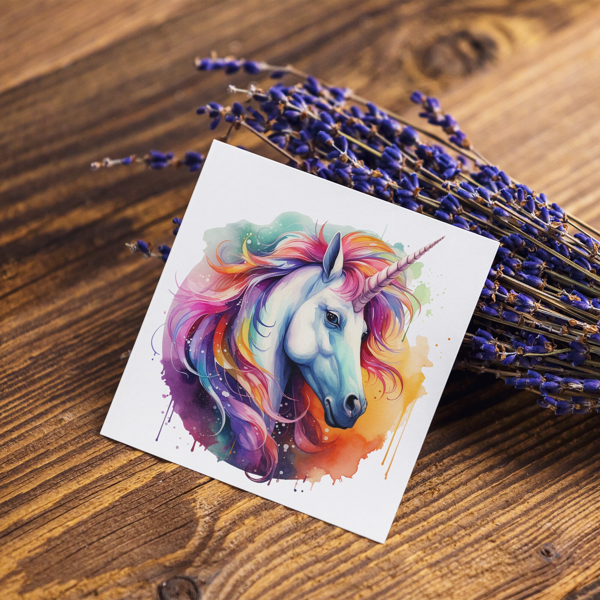 Watercolor Unicorn PNG Rainbow Unicorn Clipart Set Colorful - Etsy